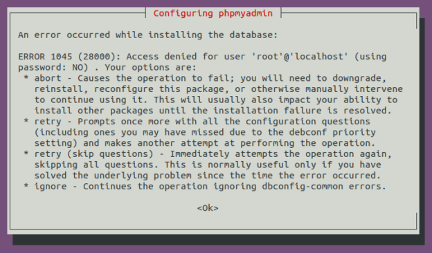 phpmyadmin 설치 및 오류 해결 | Integral homepage